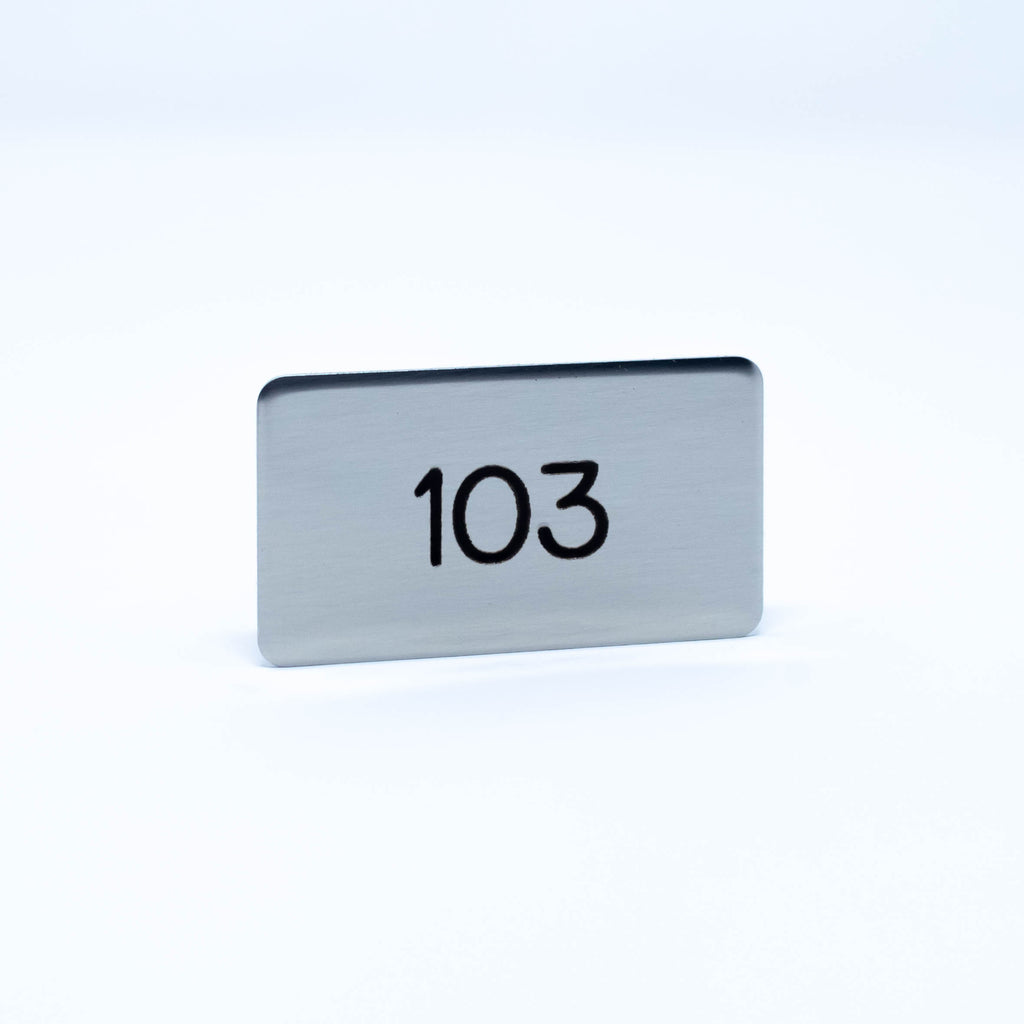 Rectangle Number Plate - Blank or Engraved (15-Pack) – Hollman Parts Store