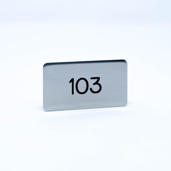 Rectangle Number Plate - Blank or Engraved (15-Pack) – Hollman Parts Store